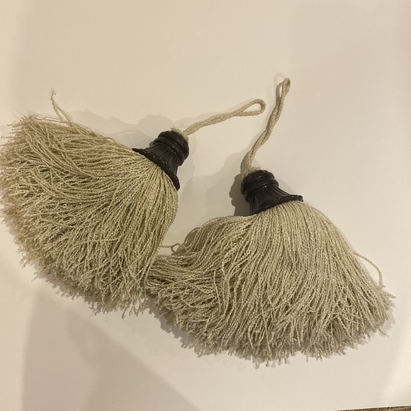 None | Accents | Tossels 2 Huge With Plaster Tops | Poshmark